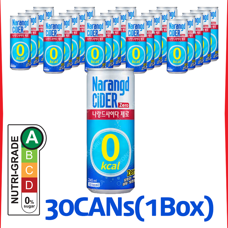 Narangd CiDER Zero Original | 245mL X 30CAN | Expiry: January 2026 or later | Carbonated ...