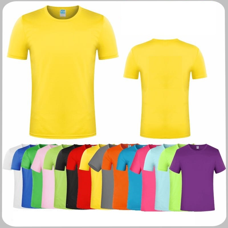 TShirt Microfiber Marathon Jersey Round Neck Short Sleeve Unisex Tshirt ...