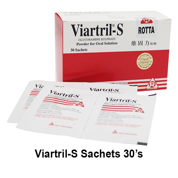 Viartril-S Sachets 30's (1500mg) | Quality Glucosamine | Relieves Knee ...