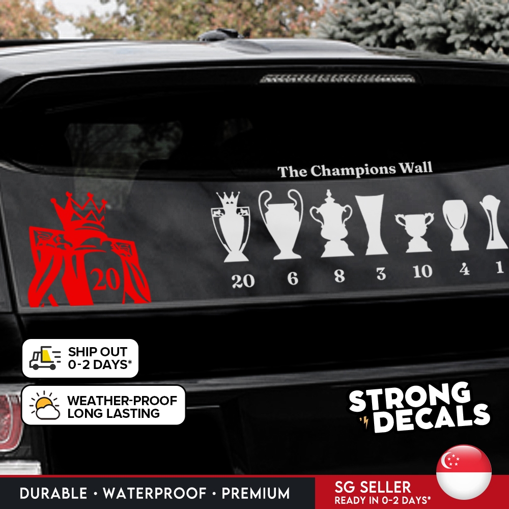 [SG Seller] Liverpool LFC Champions Wall YNWA Sticker | Shopee Singapore