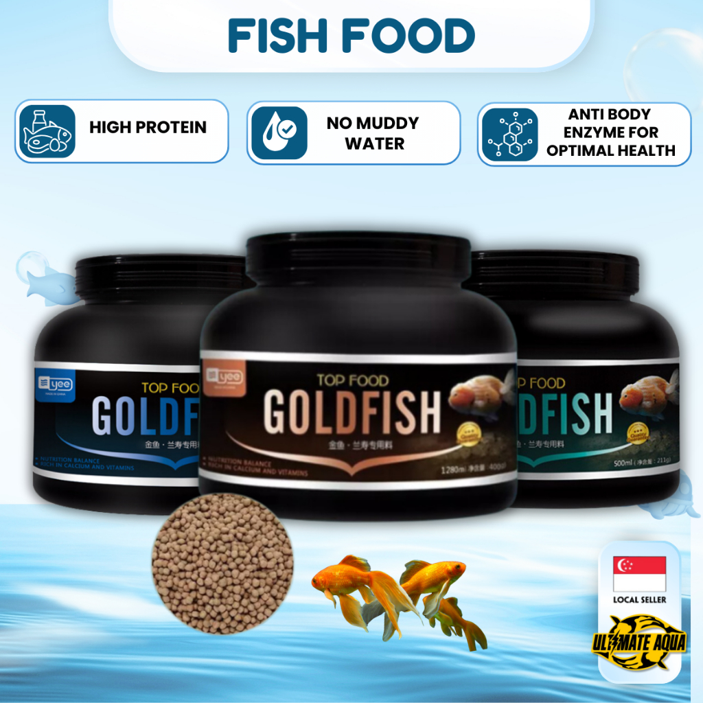 YEE Fish Food Pellet For Goldfish, Floating/Sinking Pellets With Rich ...