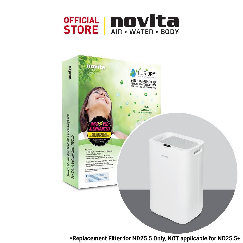 novita 12-Month Replacement Filter: Dehumidifier + Air Purifier The 2 ...