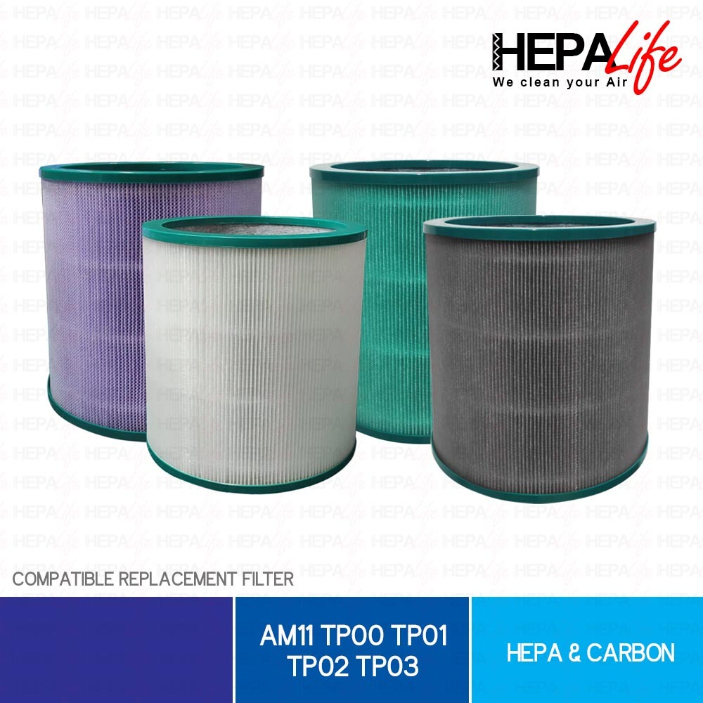 AM11 TP00 TP01 TP02 TP03 BP01 Compatible Hepa & Carbon Filter dyson ...