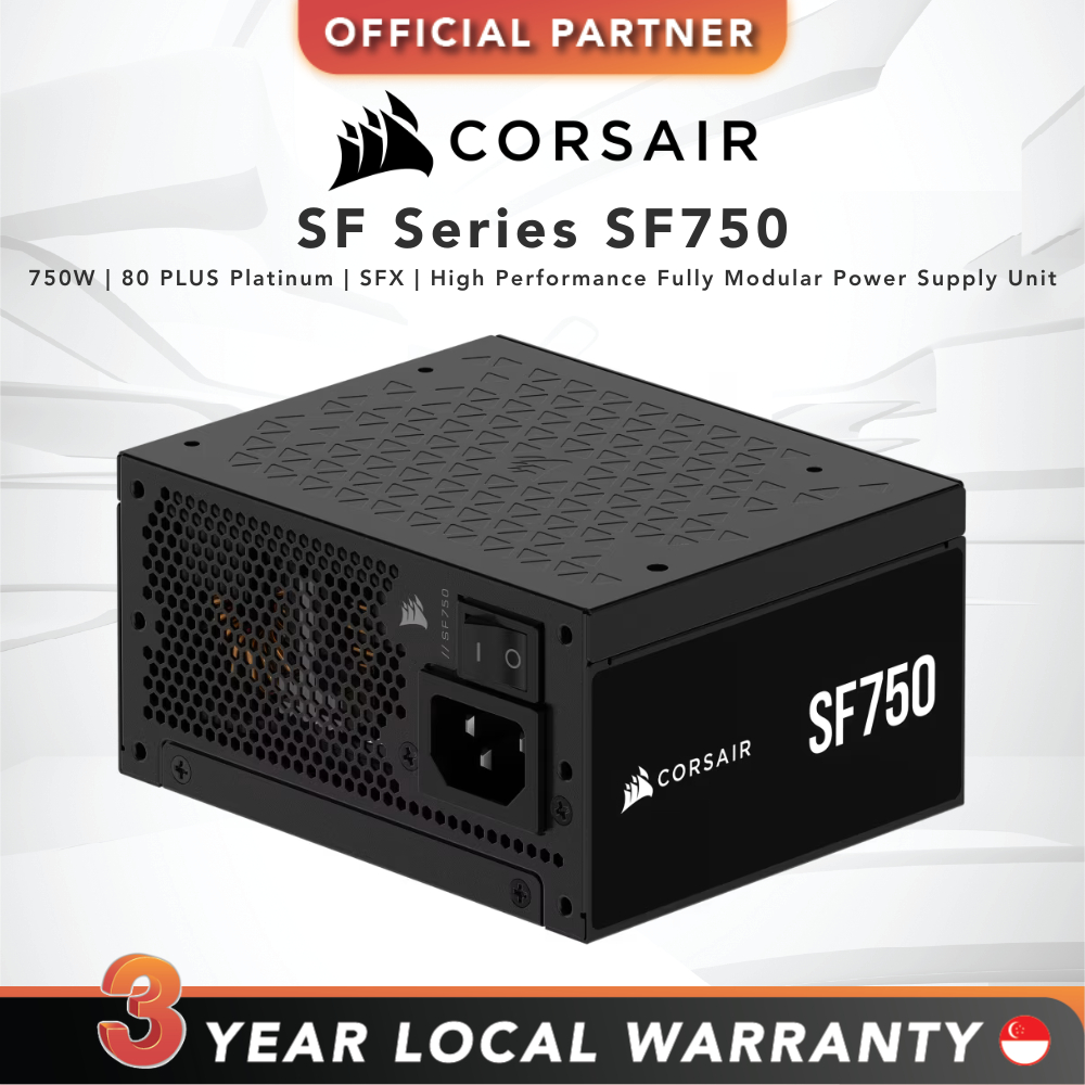 Corsair SF Series SF750 | 750W | 80 PLUS Platinum | SFX | High Performance Fully Modular Power ...