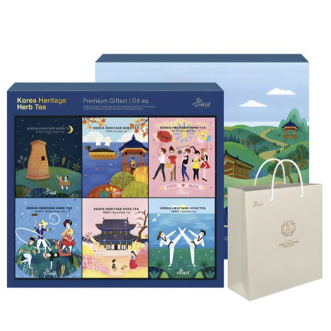 Areumdure Korean Traditional Tea Gift Set – 6 Types (1 Box) | Shopee ...