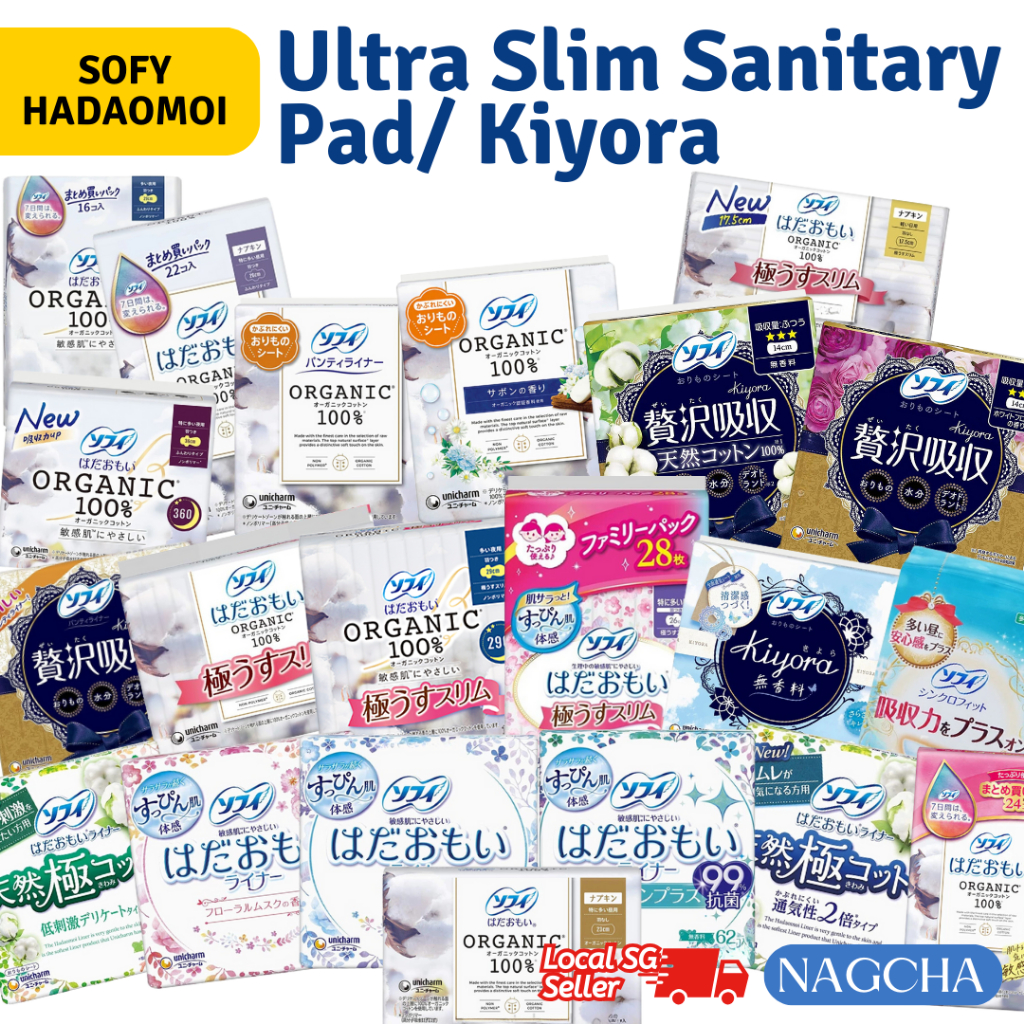 Sofy Sanitary Pad Pantyliner Cotton Slim Kiyora Luxury – Soft Ultra Absorbent Daily Comfort ...