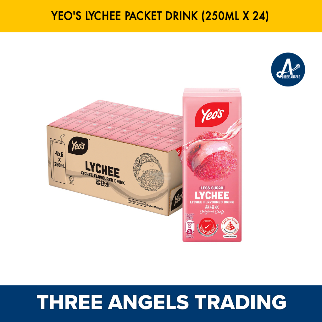 Yeo's Lychee Packet Drink (250ml x 24) | Shopee Singapore