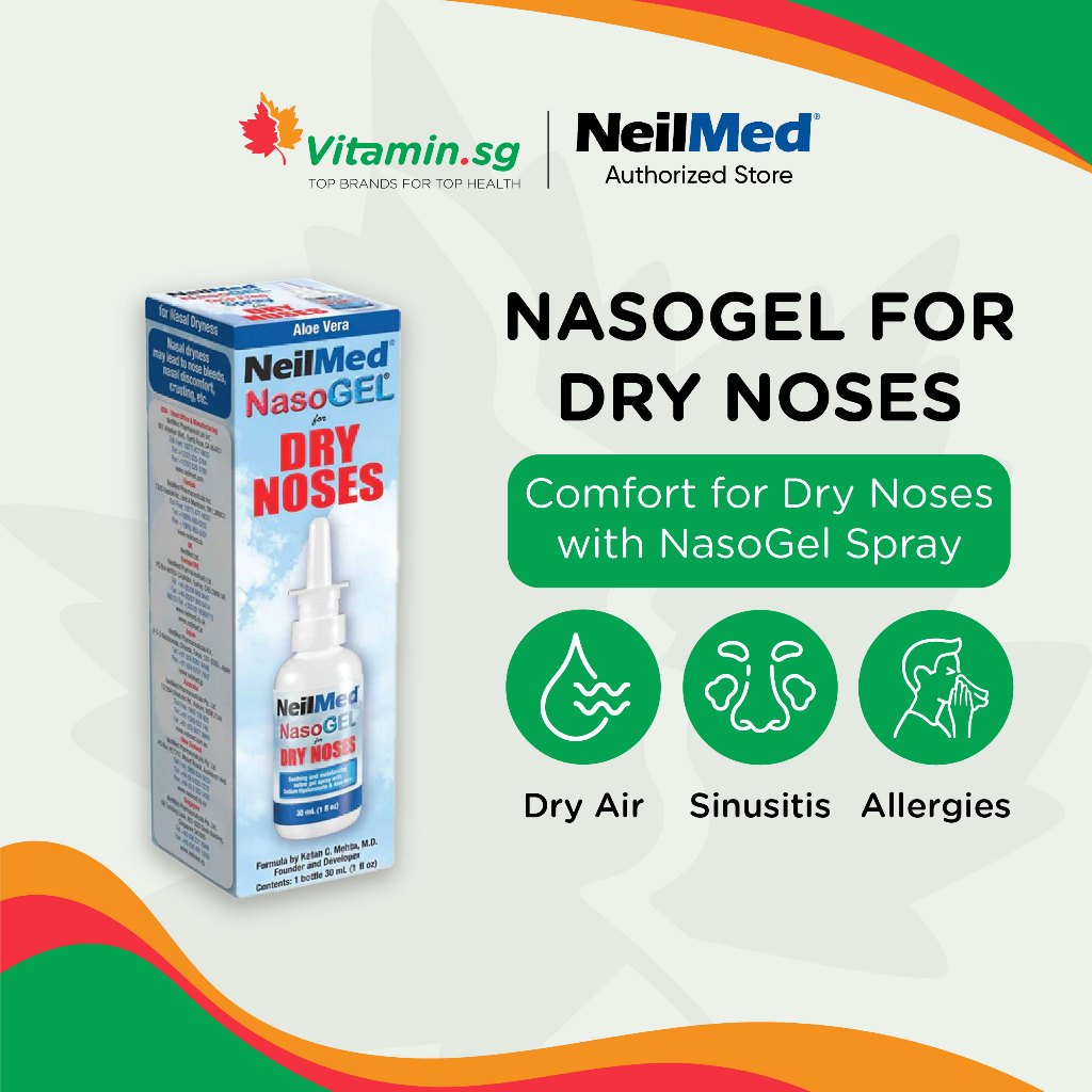 NeilMed® NasoGel Drip Free Gel Spray, 30 ML | Shopee Singapore
