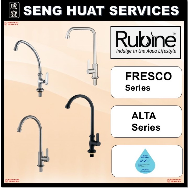 RUBINE FRESCO Series / ALTA Series Cold Kitchen Sink Tap | Shopee Singapore