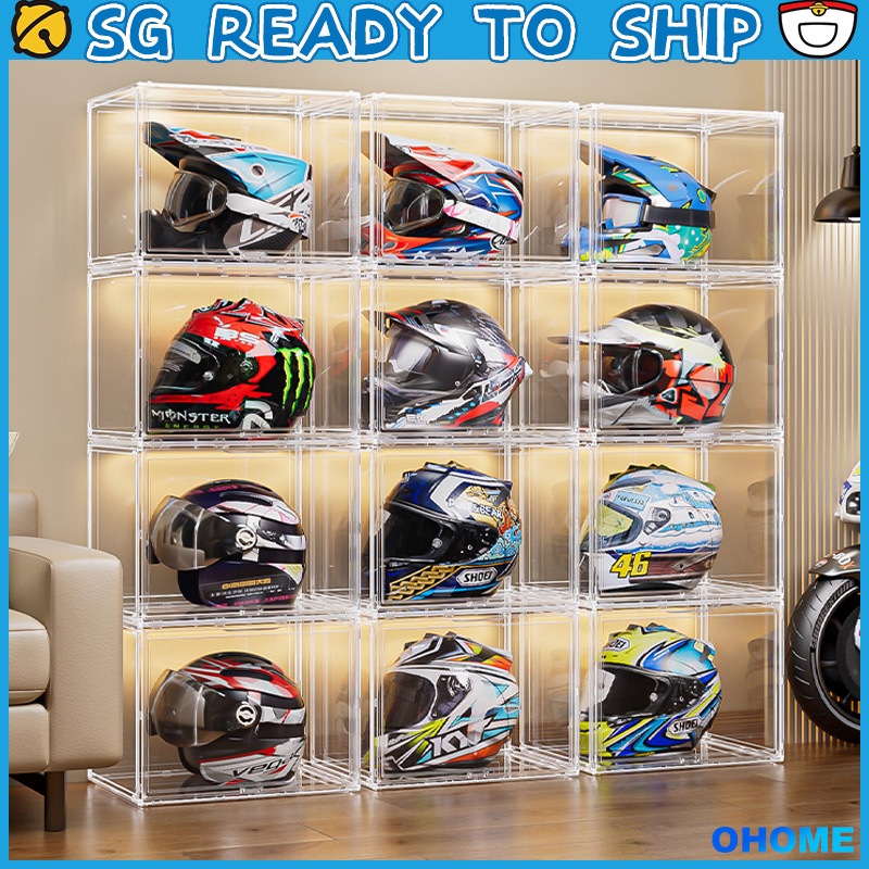 Transparent Helmet Storage Box Acrylic Display Box | Shopee Singapore