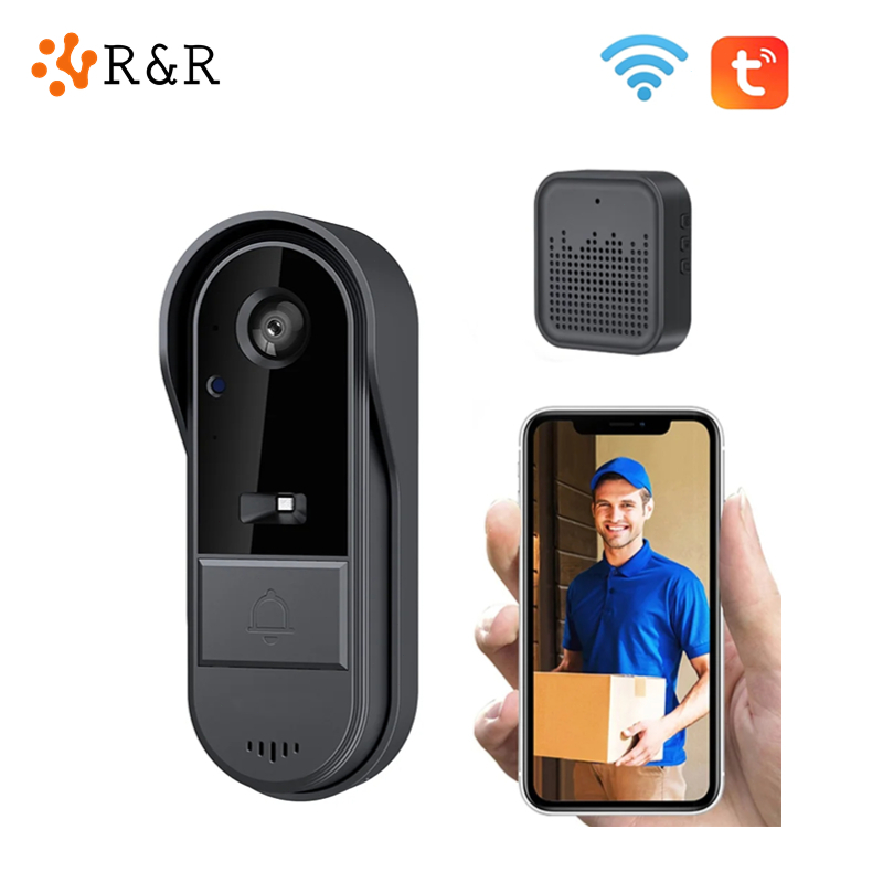 Smart Doorbell Camera with WiFi 1080p HD 2-Way Audio Night Vision Voice ...