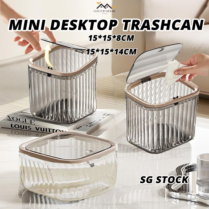 {SG} Mini Trash Bin Mini Dustbin Desktop Bin Trash Can Mini Bin Table ...