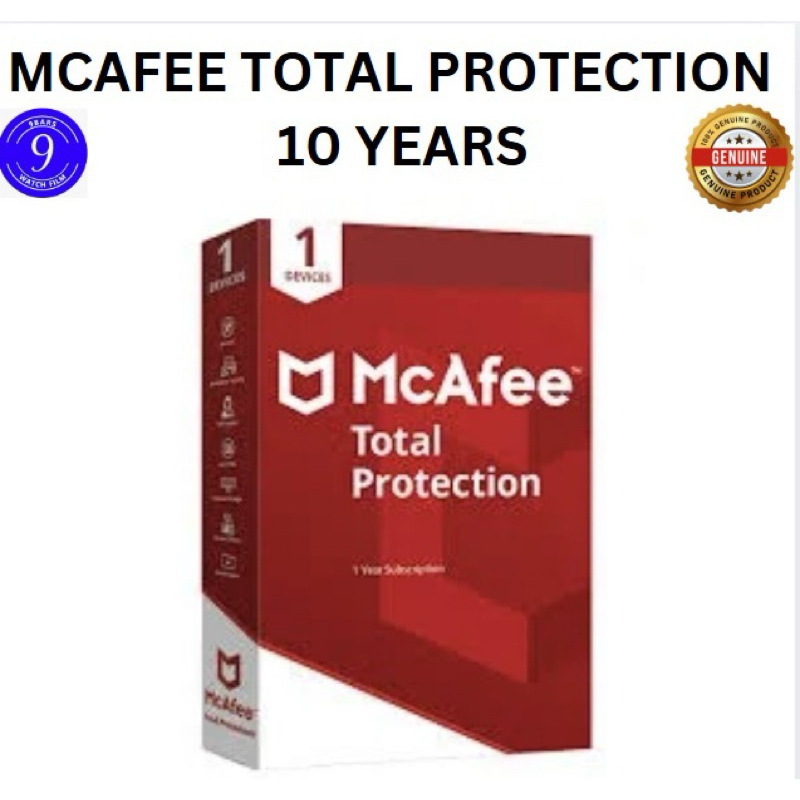 Mcafee Total Protection Antivirus Original 2026 -- 10 Year Latest ...
