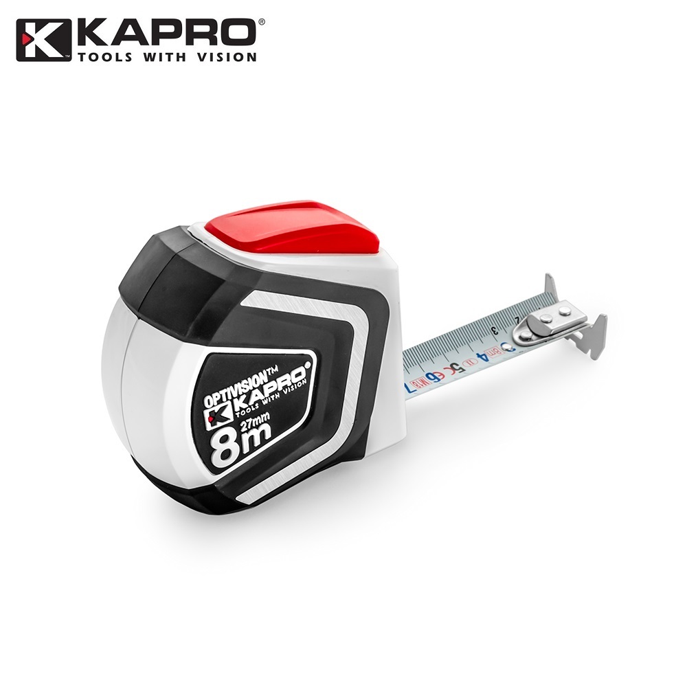 KAPRO 510 Optivision Measure Tape Magnetic Self-Locking Blade Dual Color and Double-Side Print ...