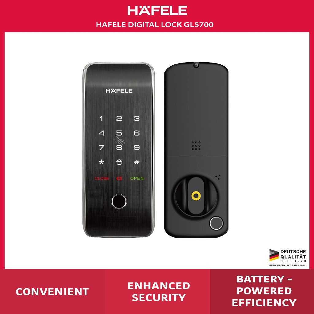 [Free Installation] Hafele GL5700 Digital Gate Lock | 3 Years Warranty ...