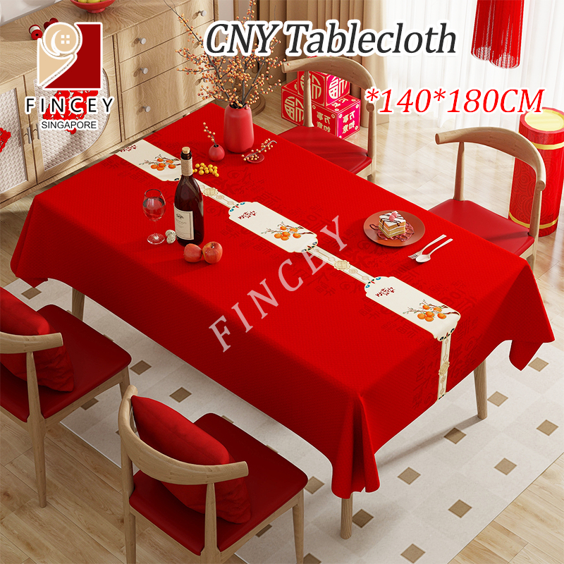 【SG】Chinese New Year Table Cloth Chinese New Year Decorations ...