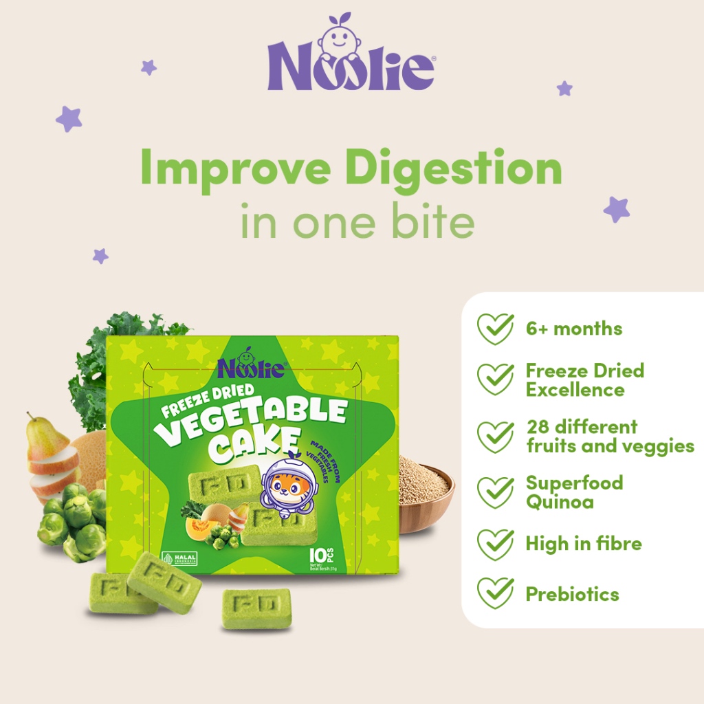 Noolie® Freeze-Dried Vegetable Cake, Nutrition & Fiber Functional foods ...