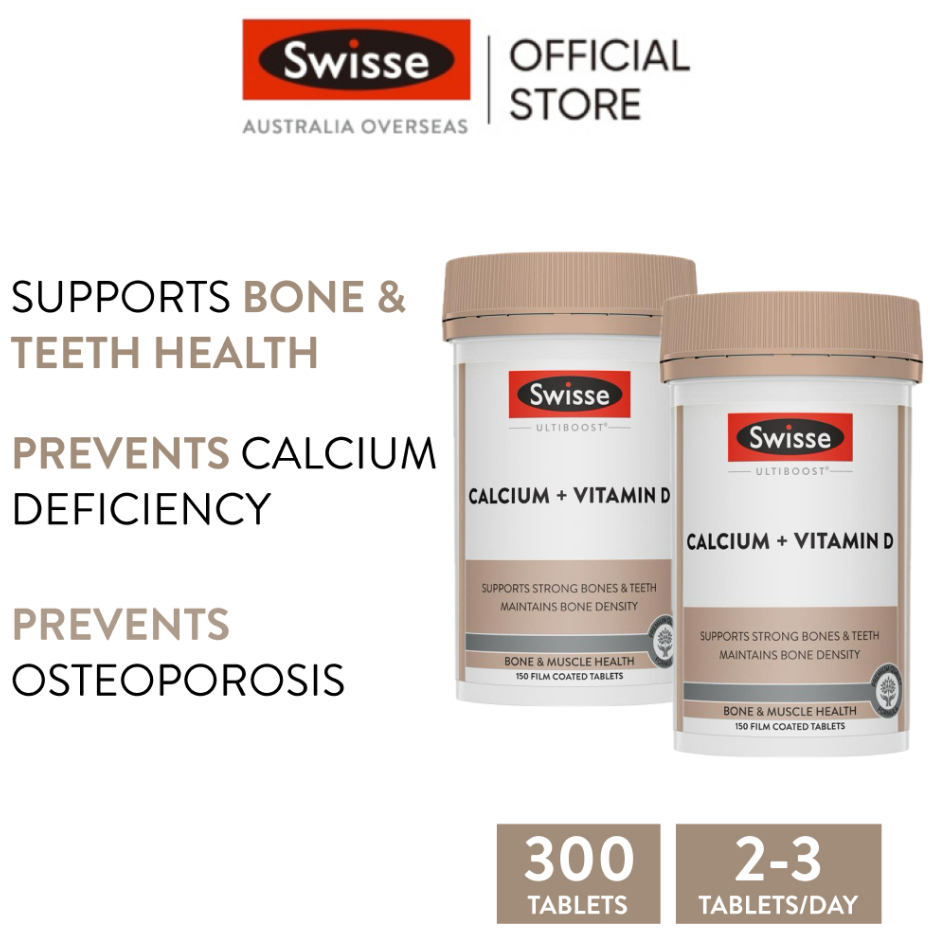 Shopee x Swisse Brand Box - Swisse Ultiboost Calcium + Vitamin D 150 ...