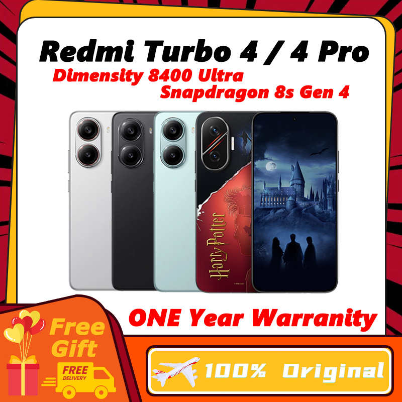 Xiaomi Redmi Turbo 4 Pro Snapdragon 8s Gen4 6.83" 120Hz Redmi Turbo 4 Dimensity 8400 Ultra Redmi ...