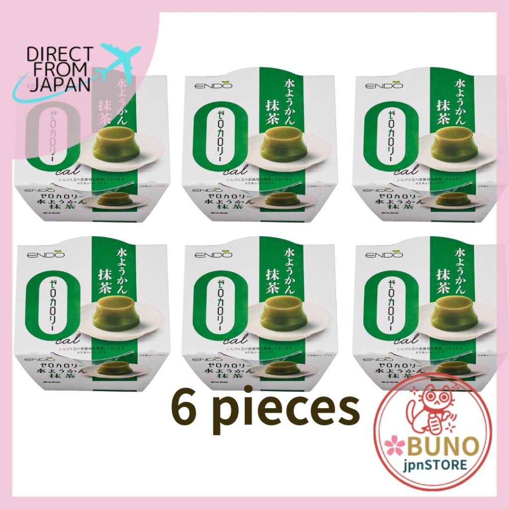 Endo Seian Zero Calorie Mizuyokan Matcha Flavor 90g x 6 pieces | Shopee Singapore