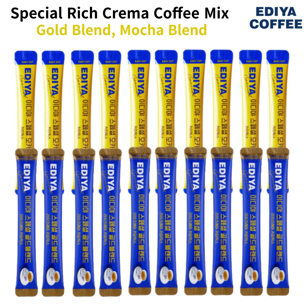 EDIYA Special Rich Crema Coffee Mix 10P, Gold Blend, Mocha Blend ...
