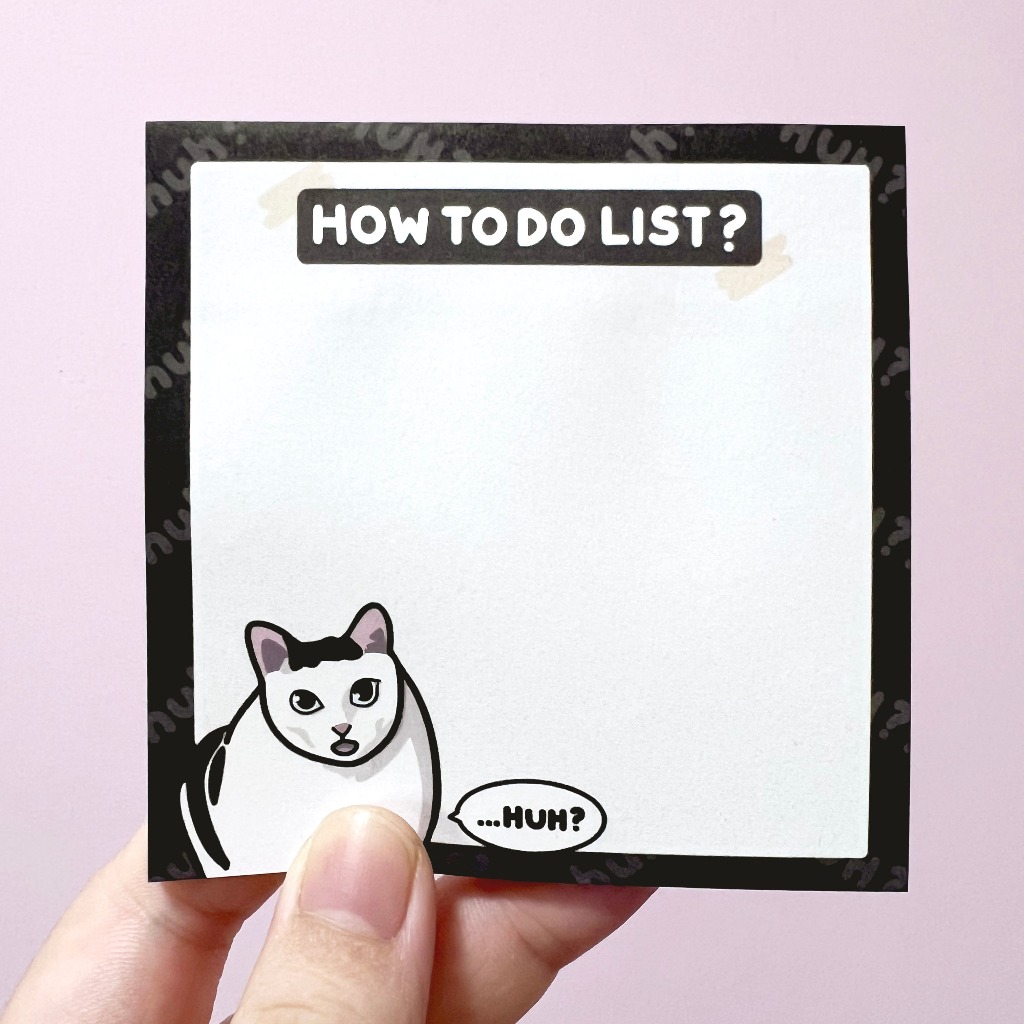 "how to do list" funny sticky notes, funny notepads, 8.5cm x 8.5cm, 50 ...