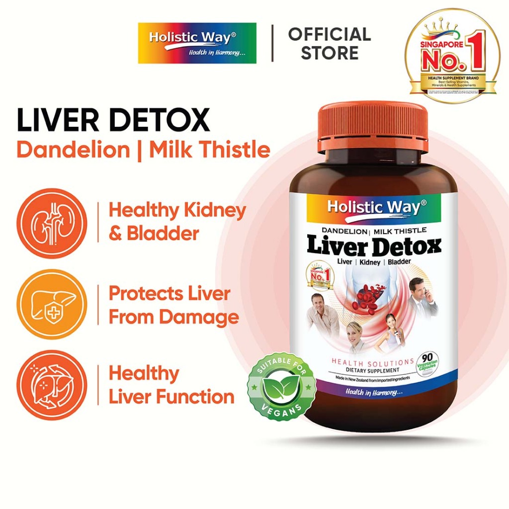 Holistic Way Liver Detox - Vegan (90 Vegetarian Capsules) | Shopee ...
