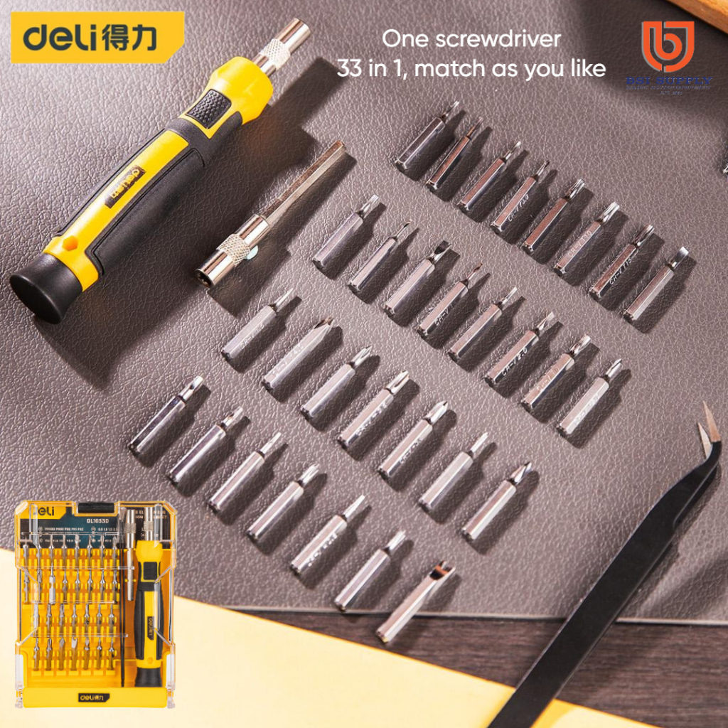(SG STOCK) 33pcs Precision Screwdriver Bit Set – Extended Bar Design ...