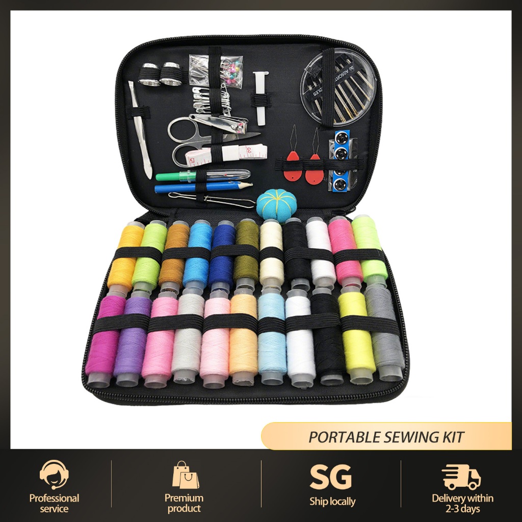 SG Stock 226Pcs Sewing Kits DIY Multi-function Sewing Box Set Portable ...