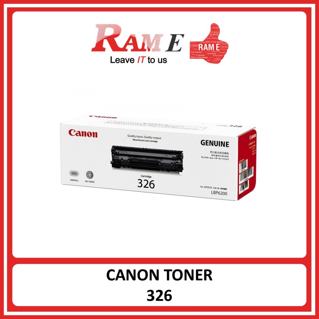 [ORIGINAL] Canon 326 Black Toner Cartridge | Shopee Singapore
