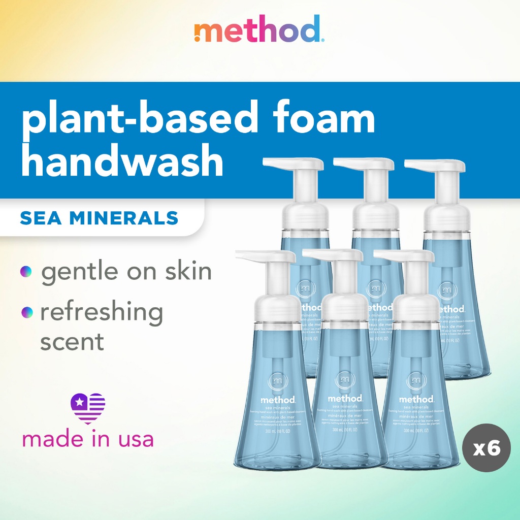 Method [Carton] Foaming Hand Wash - Sea Minerals 300ml x 6 | Shopee ...