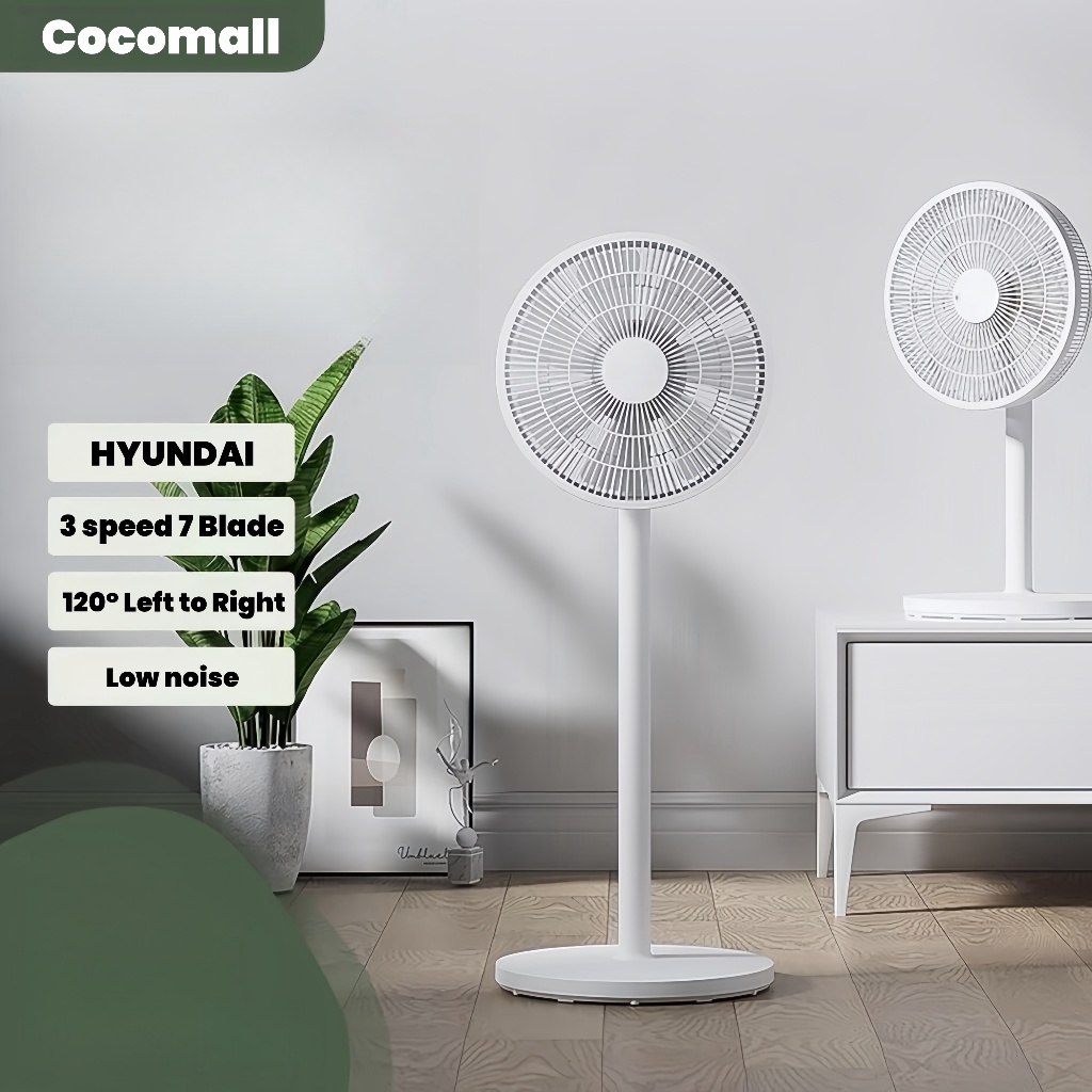 [SG STOCK] Hyundai Strong Wind Stand Fan Floor Fan 3 Speeds Low noise ...