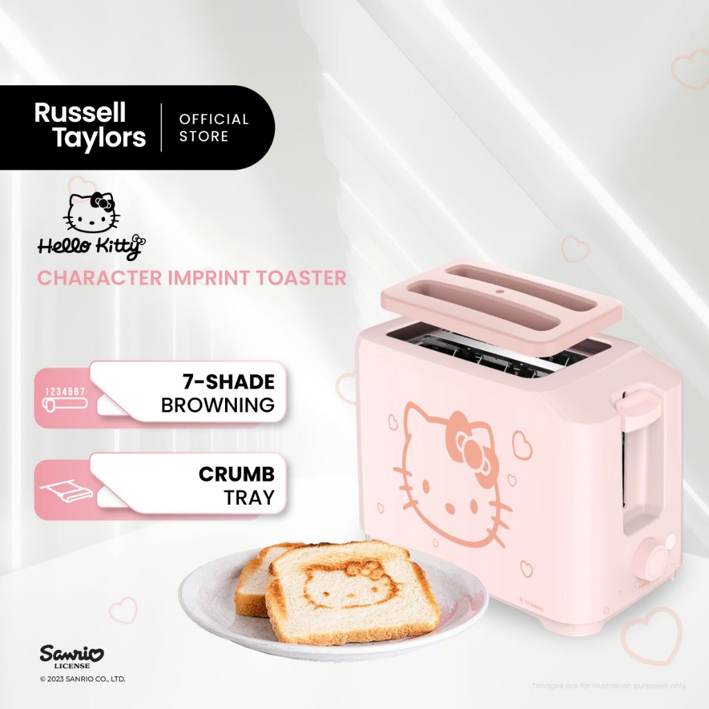 Russell Taylors x Sanrio Hello Kitty Bread Toaster T1 with Lid | Shopee ...