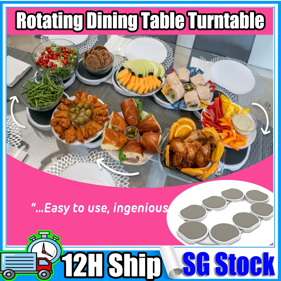 【Sg Stock】Lazy Susan Rotating Tray Turntable Food Display Rack Desktop ...