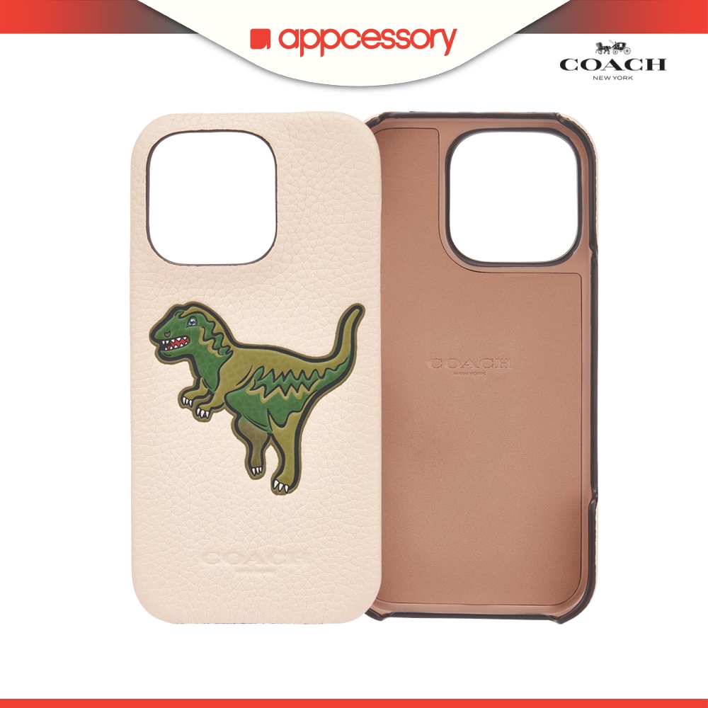 Coach Leather Slim Wrap Signature Ivory Rexy for iPhone 16 Pro | Shopee ...