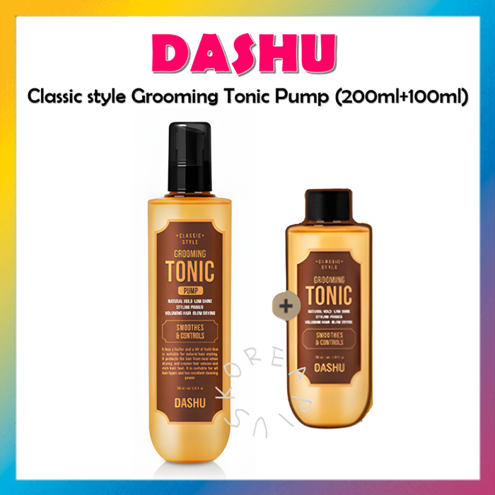 [DASHU] Classic style grooming tonic pump (200ml+100ml) | Shopee Singapore