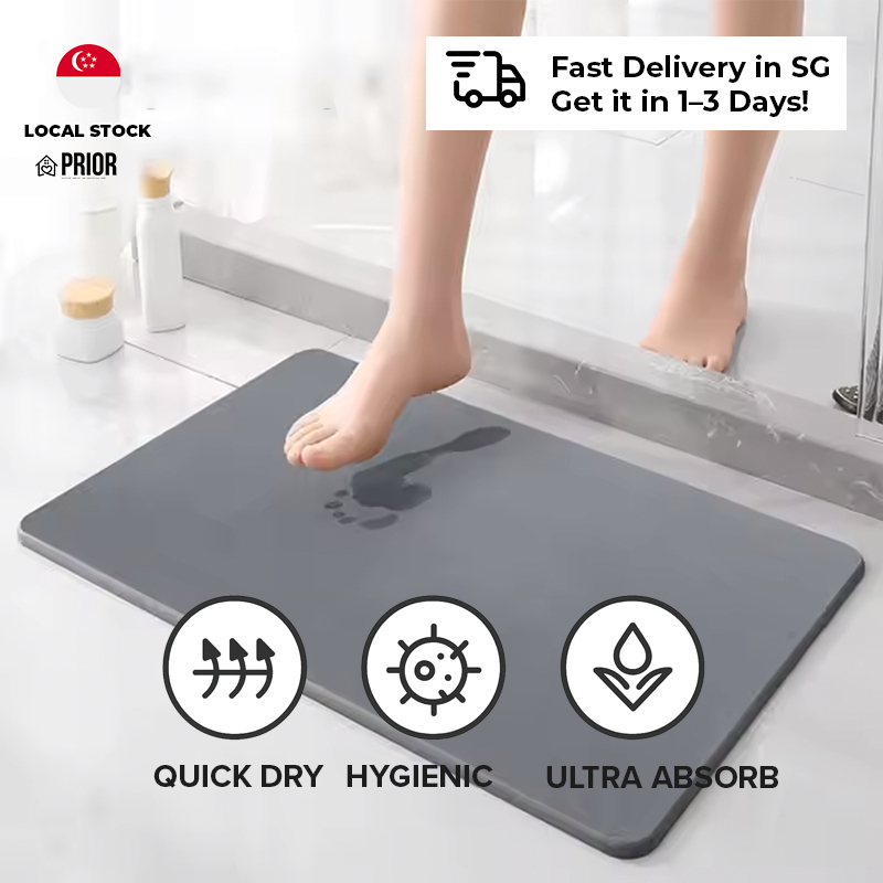 [SG Seller] Ultra Absorbent Diatomite Mat 💦🛁 Super Absorbent, Fast ...