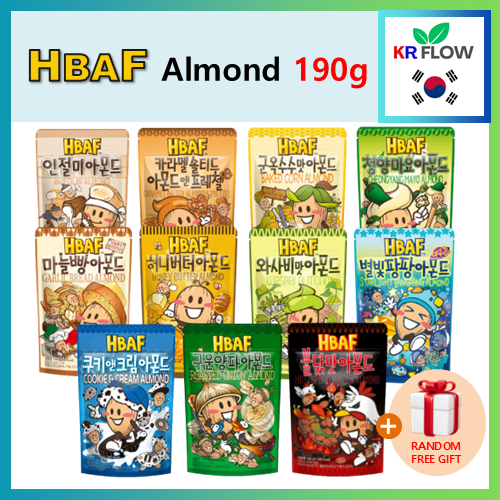 [HBAF] Korean Almond Snack Collection (190g) + RANDOM FREE GIFT ...