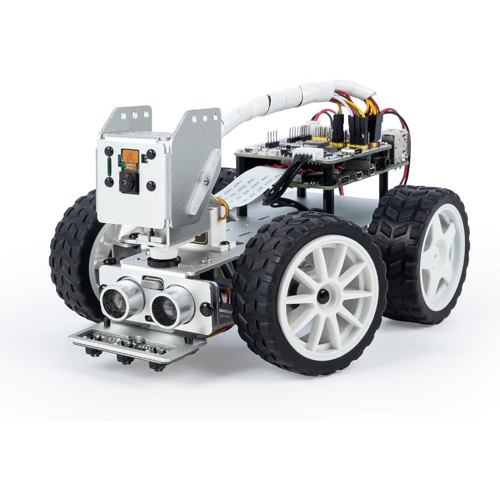 SunFounder PiCar-X AI Video Robot Car Kit for Raspberry Pi 5/4/3B+/3B, ChatGPT-4o Enabled with ...