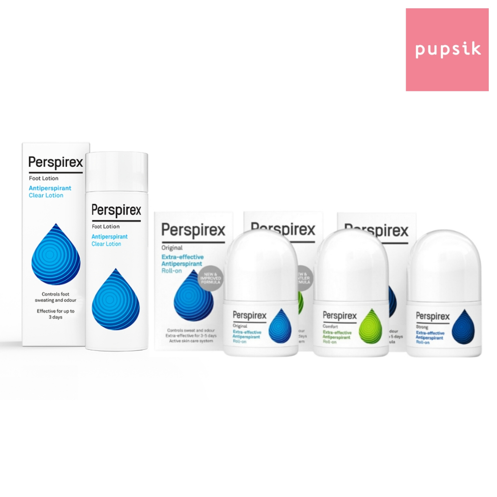 Perspirex Antiperspirant Roll-On / Foot Lotion - 20/100ml (4 Types ...