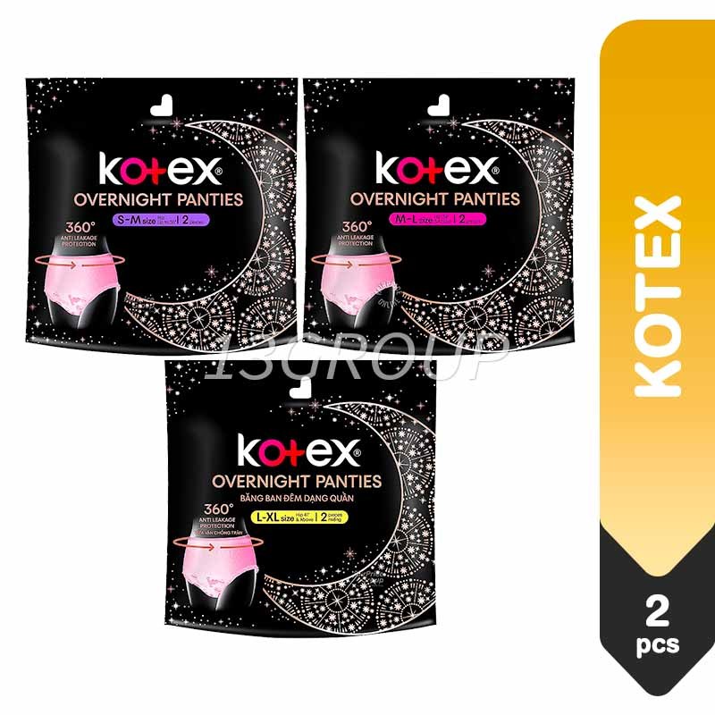 Kotex Overnight Panties / Disposable Sanitary Pad Heavy Flow Full ...