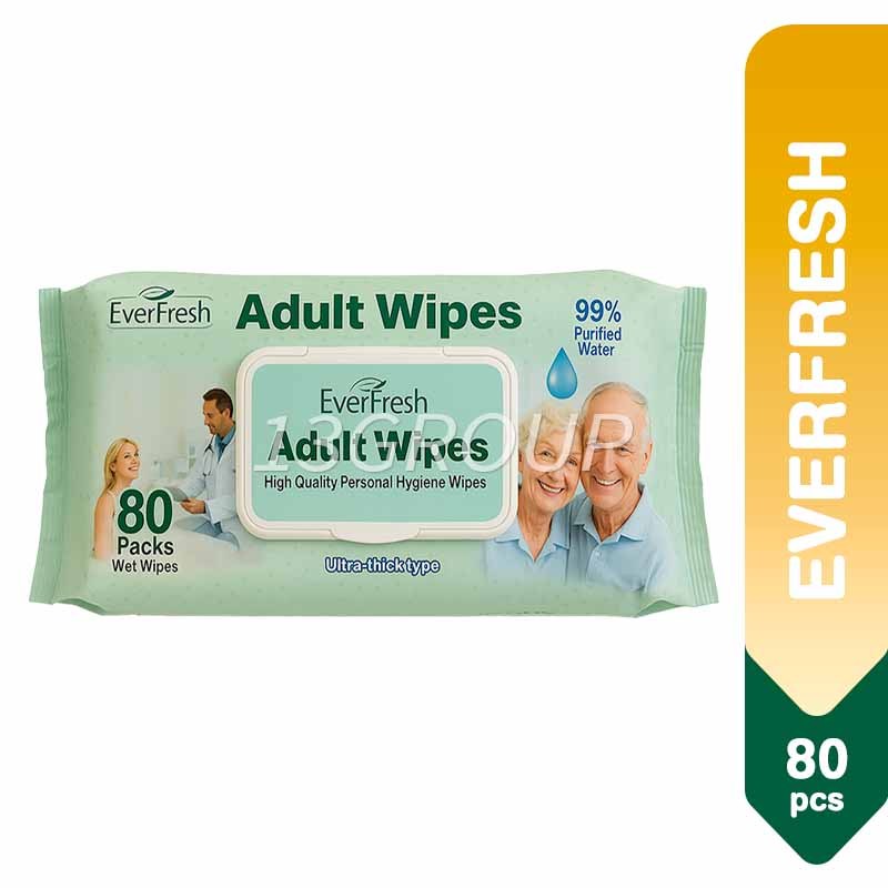 EverFresh Adult Wet Wipes Personal Hygiene Wipes / Gentle Effective ...