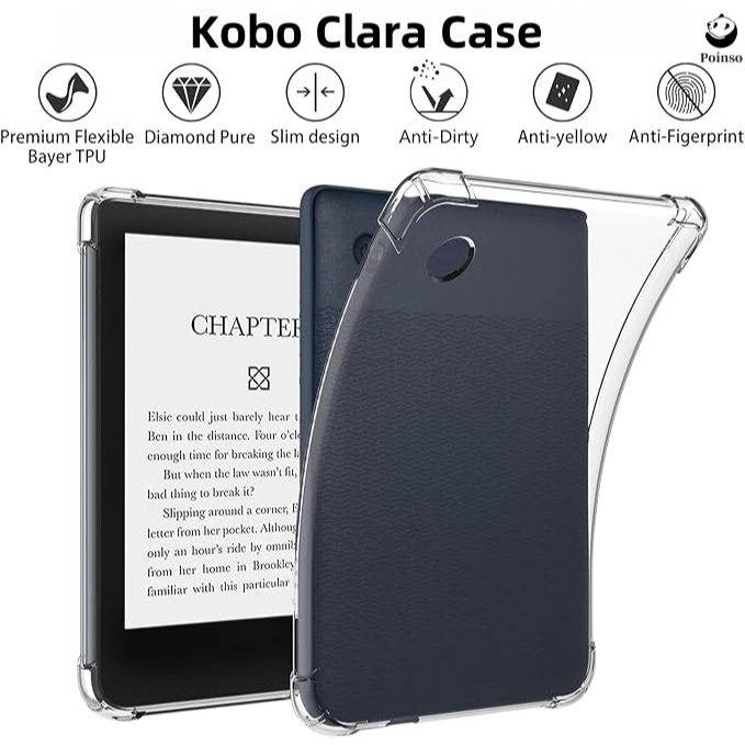 [SG] Clear Soft Shell Kobo Libra Colour Ebook Case Compatible With The ...