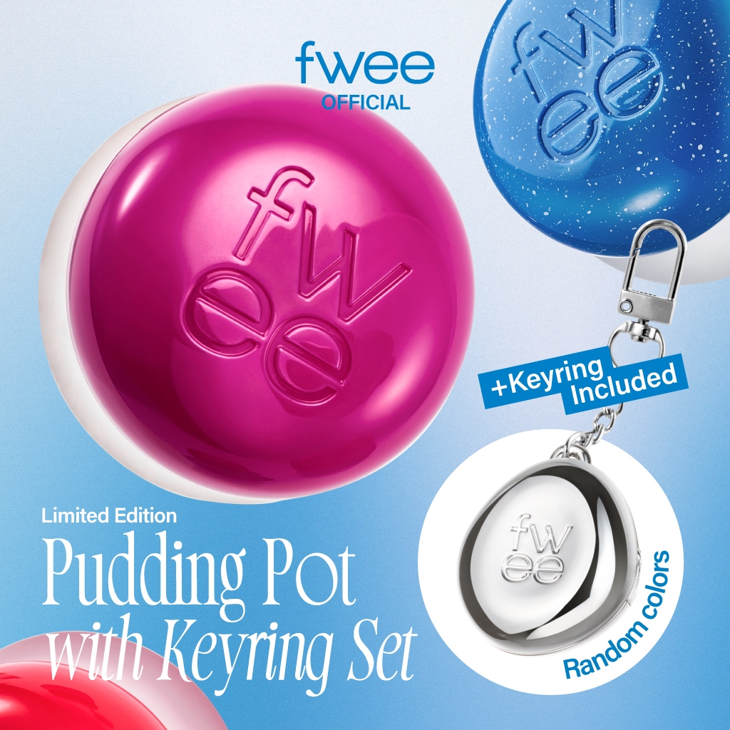 [Keychain Set] fwee Lip&Cheek Blurry Pudding Pot with Keychain | Shopee ...
