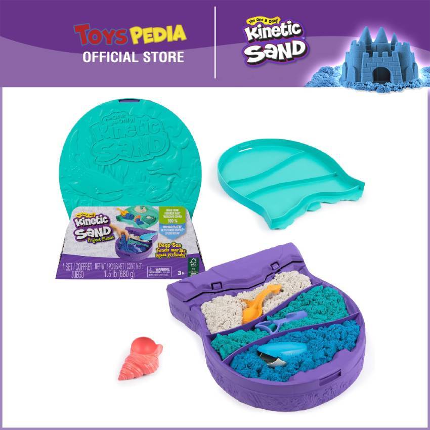 Kinetic Sand, Project Planet Deep Sea, 24oz Play Sand, Sea Creature ...
