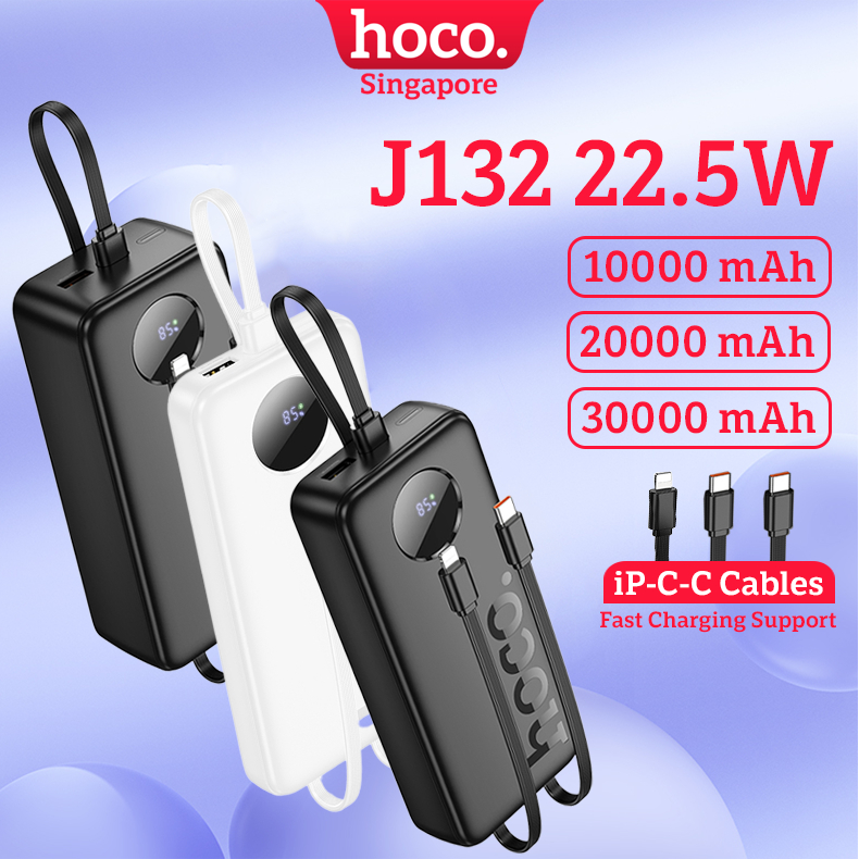 HOCO J132 Powerbank Fast Charging Portable Charger Fast Charging Powerbank 20000mah Portable ...