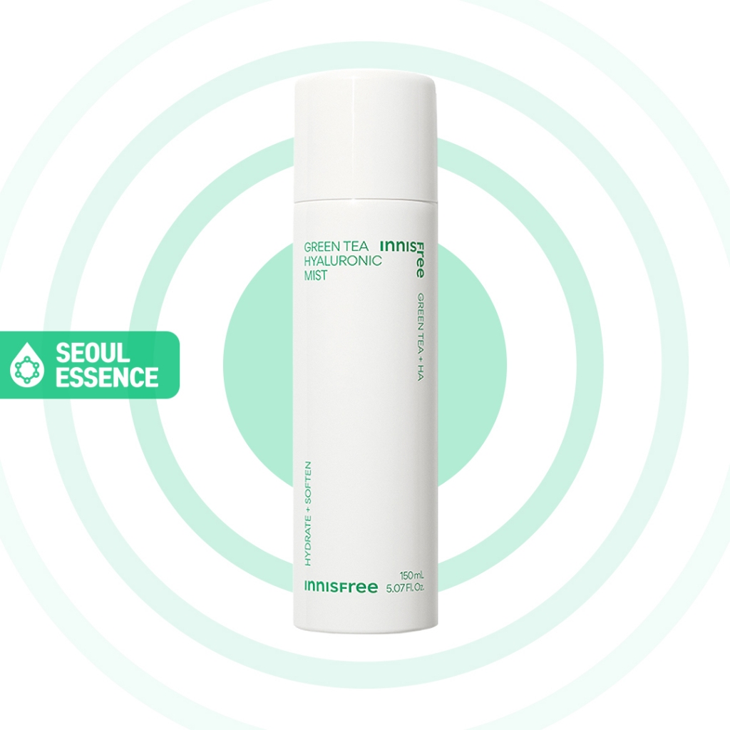 INNISFREE Green Tea Hyaluronic Mist 150ml - Cooling and Skin-Soothing ...