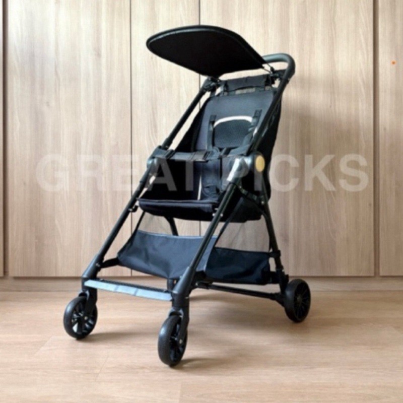 *UPGRADED* Reclinable Light weight semi mesh stroller with bottom ...