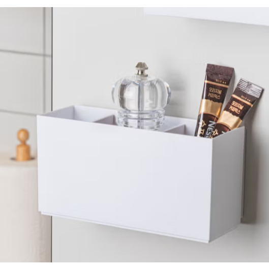 DAISO KOREA Magnetic Compartment Basket – with Adjustable Dividers (Max ...