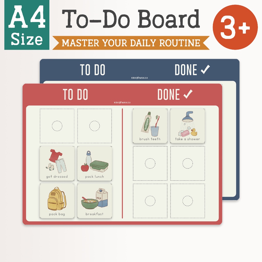 Bramble – To-Do Visual Board + Routine Packs | Visual Schedule for Kids ...